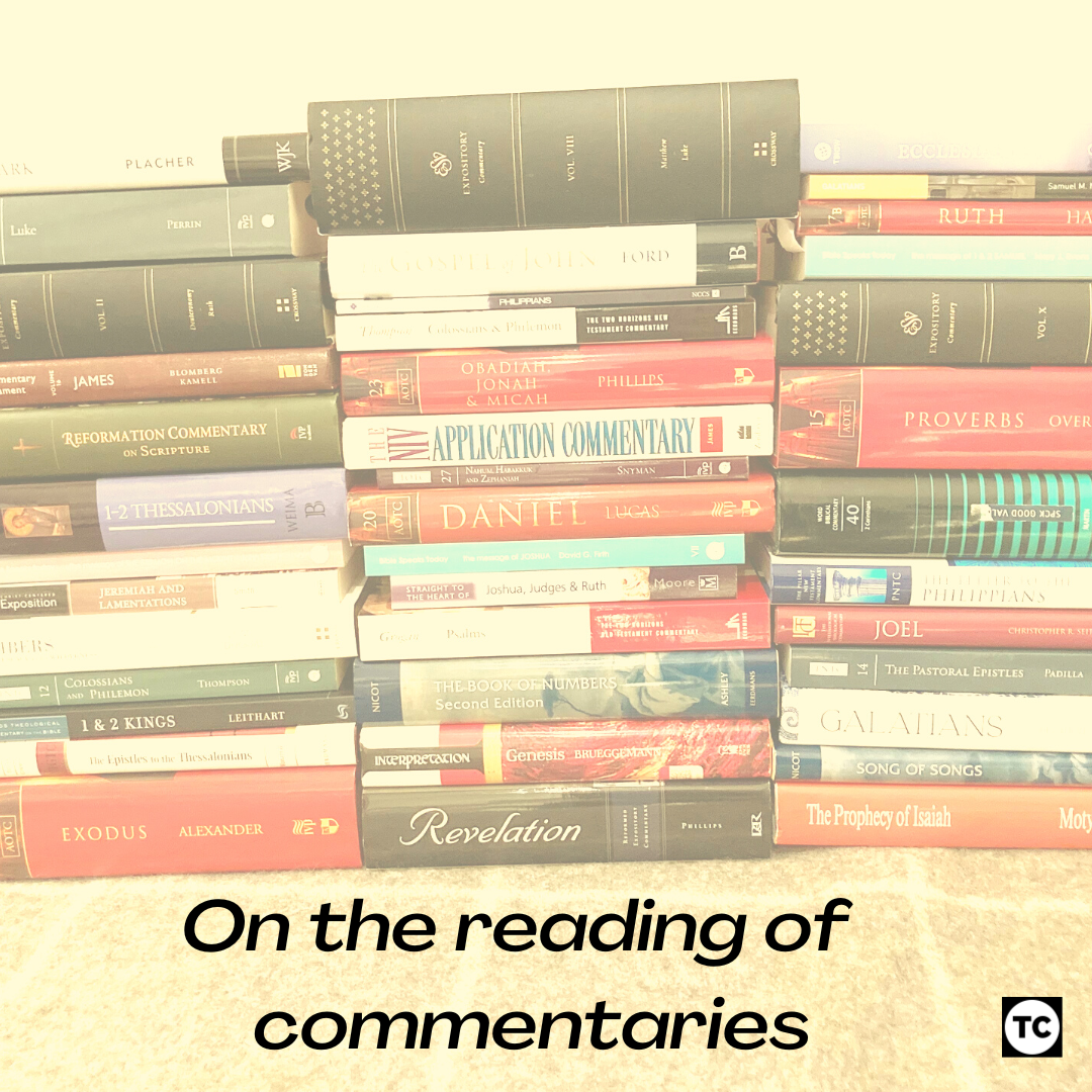 On the Reading of Commentaries – Thomas Creedy's Blog